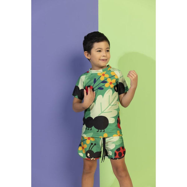 Anthill Green Short Sleeve Shirt by Raspberry Republic - Modern Rascals