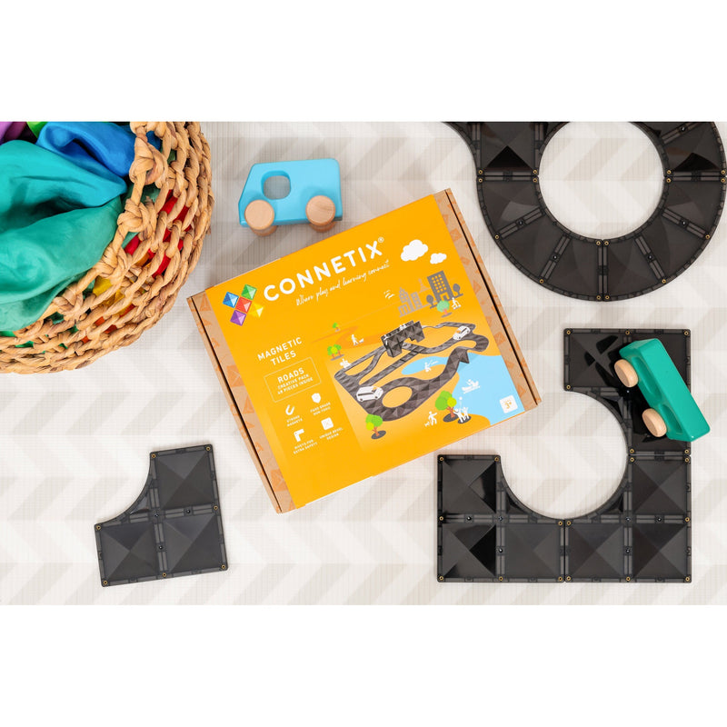 Creative Roads Pack - 48 pieces by Connetix - Modern Rascals
