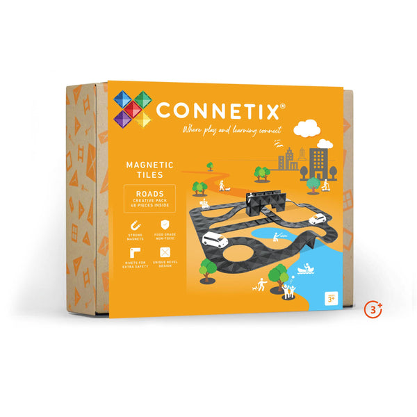 Creative Roads Pack - 48 pieces by Connetix - Modern Rascals