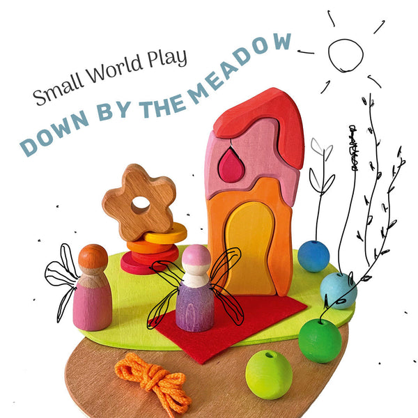 Grimm's Small World Play Set - Down in the Meadows by Grimms - Modern ...