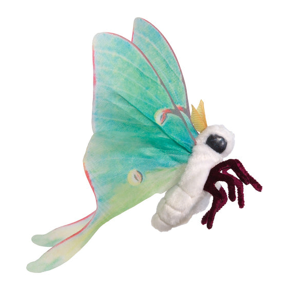 Mini Luna Moth Finger Puppet by Folkmanis Puppets - Modern Rascals