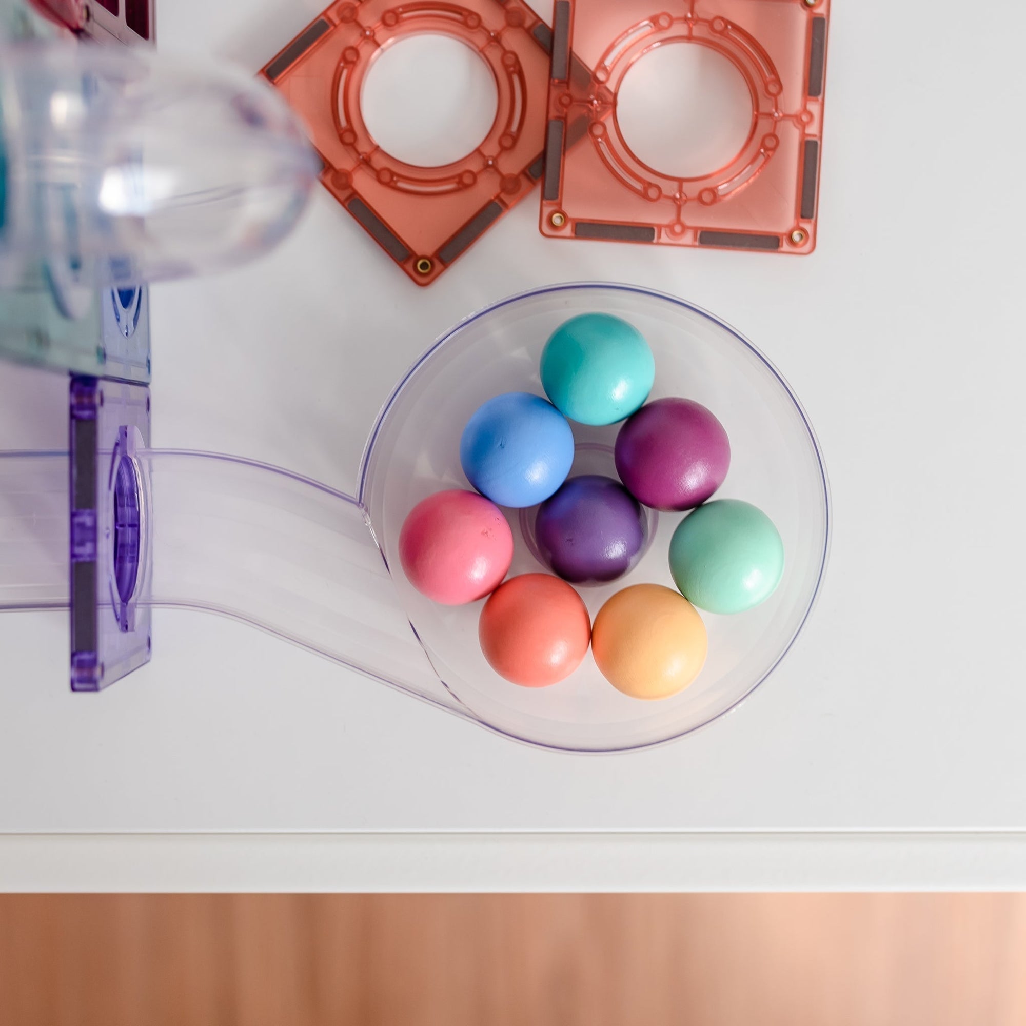 Pastel Ball Run Pack - 106 Pieces by Connetix - Modern Rascals