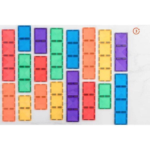 Rainbow Rectangle Pack - 18 pieces by Connetix - Modern Rascals