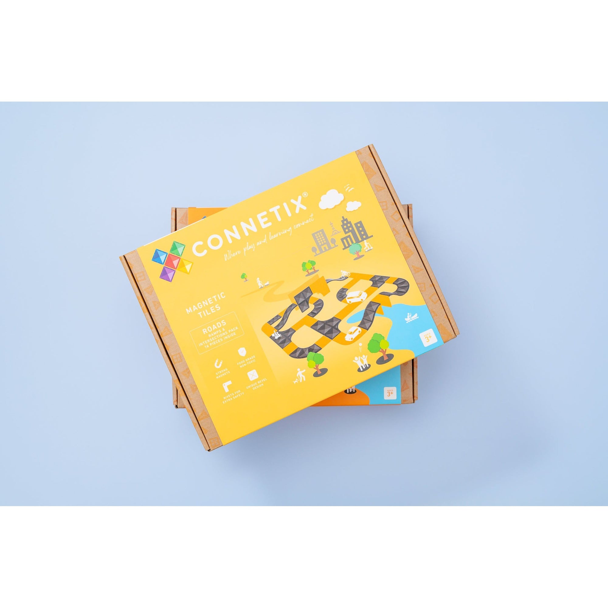 Ramps and Intersections Pack - 16 pieces by Connetix - Modern Rascals